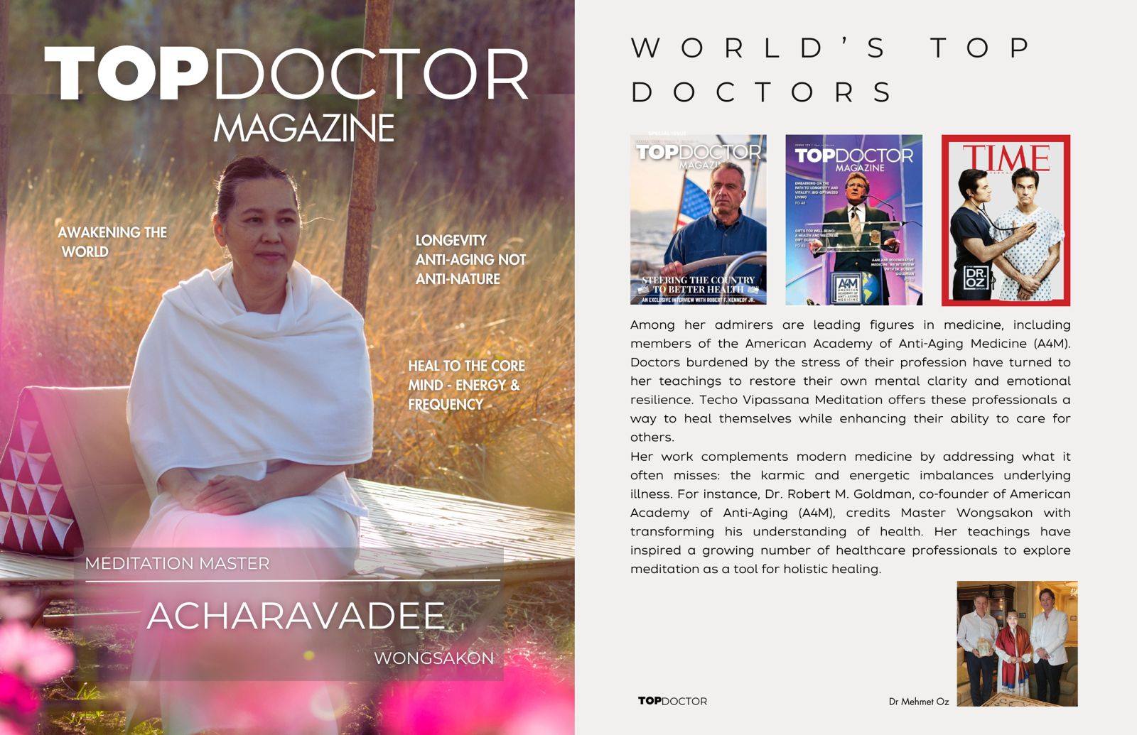TOP DOCTOR MAGAZINE - Master Acharavadee